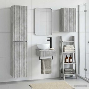 Sada koupelnového nábytku 3 ks Betonově šedá 33 x 34,5 x 160 cm 3406046