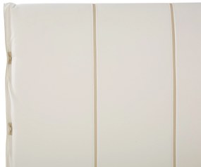 Bíla postel z umělé kůže 160 x 200 cm  BETIN Beliani