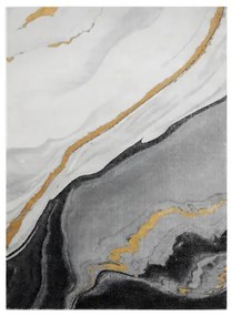 koberec EMERALD výhradní 1017 glamour, stylový mramor černý / zlato velikost 120x170 cm | krásné koberce cz