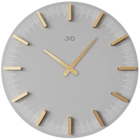 JVD HC401.2 - hodiny v šedo zlatém odstínu o průměru 40 cm