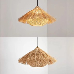 Toolight Natural, stropní závěsné svítidlo 1xE27 APP1636-1CP, přírodní hnědá, OSW-05109