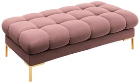OnaDnes -20% Růžová sametová lavice Micadoni Mamaia 133 cm