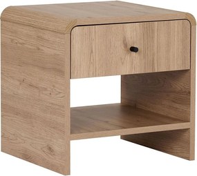 Noční stolek v dekoru dubu ve světle přírodní barvě Parila – Nordure