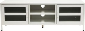 Bílý ocelový TV stolek 150x50x45 cm Acier – Premier Housewares