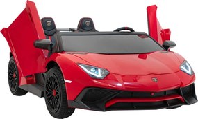 Dětské elektrické autíčko Lamborghini Aventador SV 24 V červené