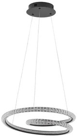 LED lustr Ginevra 48 černé
