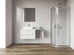 Ravak Blix II - Sprchový kout čtvrtkruhový NBLCP4, 90x90 cm, chrom/čiré sklo 3BM70C00Z1