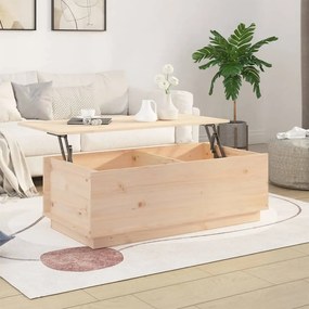 Konferenční stolek 100x50x35 cm masivní borové dřevo - Default Title