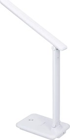LED stolní lampička 10W, 490lm, změna CCT, stmívání, bílá