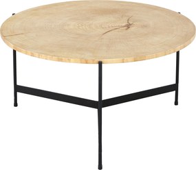 XXXLutz KONFERENČNÍ STOLEK, černá, barvy dubu, dřevo, kov, kompozitní dřevo, 70/70/38 cm Waldwelt - Konferenční stolky - 001739008501