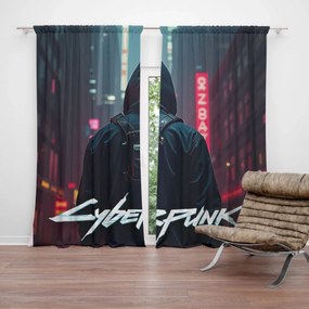 Sablio Závěs Cyberpunk 2077 Pohled do města: 2ks 140x250cm