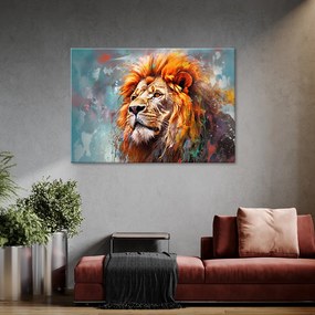 Gario Obraz na plátně Pozorný lev Rozměry: 60 x 40 cm