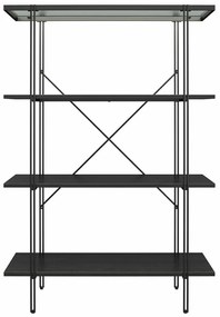 Černá knihovna v dekoru dubu 79x117 cm Wainwright - Queer Eye