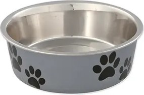 TRIXIE Miska nerezová s plastovým pláštěm 12 cm 250 ml / Miska pro psy