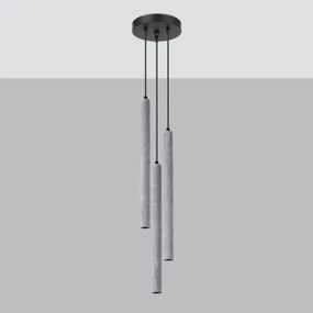 Závěsné svítidlo SOLLUX PASTELO 3P betonové G9 3x8W bez žárovky SL.1273