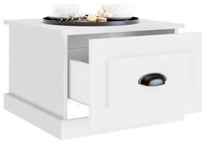 Konferenční stolek bílý 50 x 50 x 35 cm kompozitní dřevo - Default Title