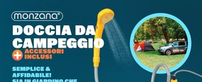 Kempingová sprcha žlutá s Ponorné čerpadlo