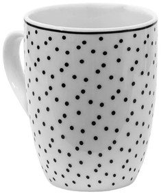 Porcelánový hrnek s černými puntíky Black Dot – 350 ml