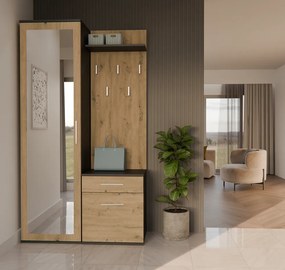 FALCO Předsíňová sestava Topaz antracit/dub artisan