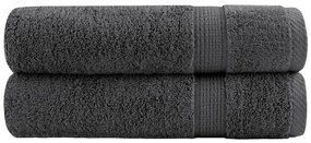 Prémiové ručníky do sprchy SOLUND 2 ks antracitové 70x140 cm 600 g/m² 137160