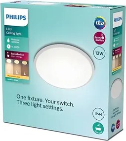 Philips Cavanal 12W 25cm bílá / Přisazené svítidlo / LED / 1200lm / 27