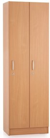 Rauman Dřevěná šatní skříňka Visio 60 x 42 x 190 cm - 2 oddíly Barva: Buk