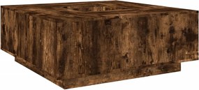 Konferenční stolek kouřový dub 100x100x40 cm kompozitní dřevo 3284053