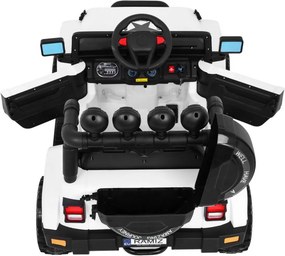 Ramiz Dětské terénní auto Full Time 4WD bílé na dálkové ovládání + pohon 4x4 + LED audio + úložný prostor