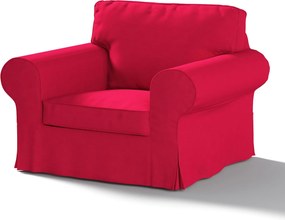 Potah na křeslo IKEA Ektorp barva červená látka pletený vzor