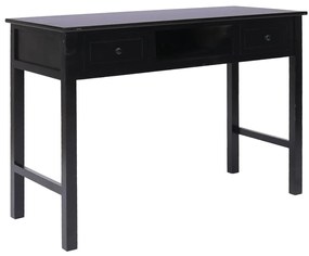 284158 vidaXL Psací stůl černý 110 x 45 x 76 cm dřevo