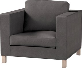 Potah na křesko IKEA Karlanda, krátký barva šedá látka pletený vzor