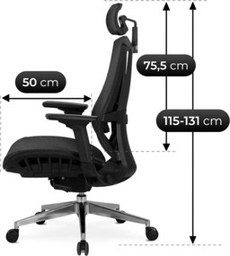 Kancelářská židle Lisane, černá