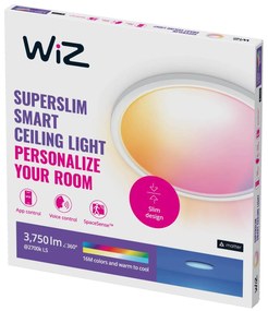 WiZ SuperSlim LED stropní svítidlo RGBW Ø54cm bílé