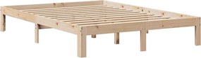 Rám postele s čelem 140 x 190 cm masivní borovice 3306039