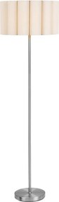 Béžová/ve stříbrné barvě lněná stojací lampa (výška 150 cm) Wattom – House Nordic