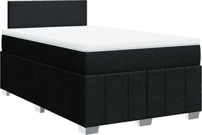Box spring postel s matrací černá 120x200 cm textil 3289330
