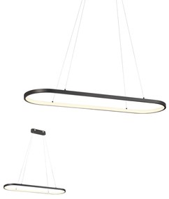 Redo 01-2525 závěsné LED svítidlo stmívatelné Lap pískově černá, 32W, 3000K, 91cm