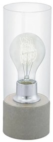 Eglo 94549 - Stolní lampa TORVISCO 1xE27/60W/230V šedá