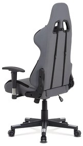 Kancelářská židle MAHER II, šedá a černá látka