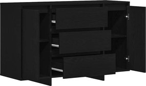 Servírovací skříň Černý dub 120 x 41 x 75 cm Kompozitní dřevo 3333915