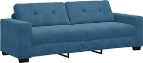 Set pohovek 3 ks Modrá samet 3324648