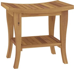 Odkládací stolek do koupelny 50x35x45 cm masivní teakové dřevo 340748
