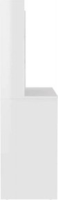 Kosmetický stolek s LED světly 100x40x135 cm MDF zářivě bílý 331539