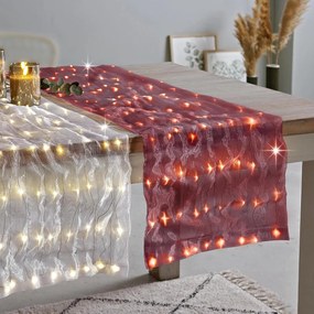 Weltbild LED dekorační textilie Glamour, bordó