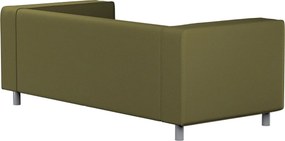 Potah na pohovku IKEA  Klippan 2-místná barva zelená látka pletený vzor