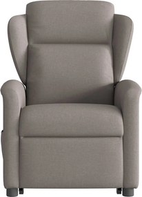 Elektrické zvedací polohovací křeslo taupe textil 3303161