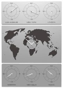 Designové hodiny 12-008 calleadesign v-cosmo 85cm (více barevných verzí) barva stříbrná-2 - ral9006