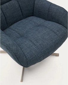 Otočné křeslo šedomodré Jaspe – Kave Home