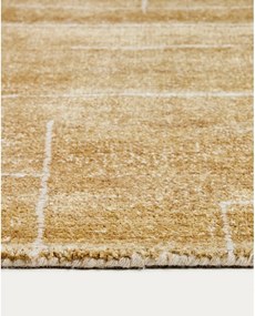 Ručně tkaný koberec v hořčicové barvě 160x230 cm Eloda – Kave Home