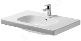 DURAVIT - D-Code Umyvadlo nábytkové 850x480 mm, s přepadem, s otvorem pro baterii, bílá (03428500002)